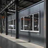 China Multi-Level Steel Structure Building with Aluminum Windows Alkyd Coating Customizable Length for sale