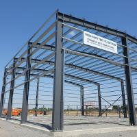 China ITS Certified Commercial Steel Frame Building Hot Dip Galvanized Square Tube 20m Length for sale