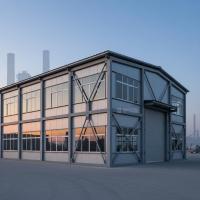 China Customizable Length Steel Structure Building with Aluminum Windows AISC Eurocode GB Standard for sale