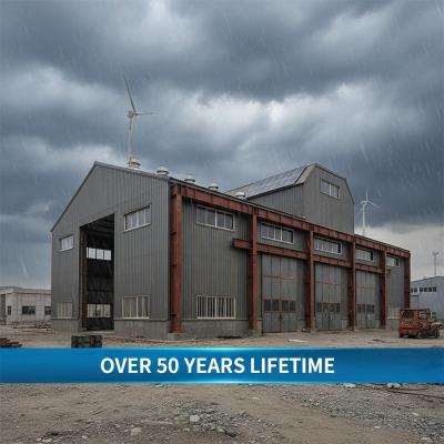 China Industrial Steel Building Q235B Q355B Hot Rolled Welded Steel 50 Year Lifespan Modular Construction for sale