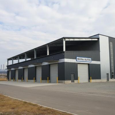 China Industrial Steel Building Q235B Q355B Hot DIP Galvanized Painted 50 Year Lifetime for sale