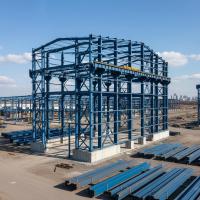 China Painted Industrial Steel Building Q235B Welded Steel Frame Custom Sizes for Warehouse for sale