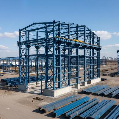 China Painted Industrial Steel Building Q235B Welded Steel Frame Custom Sizes for Warehouse for sale