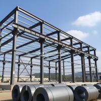 China Industrial Steel Building Q235B Q355B Steel Workshop Construction Custom Size Hot Rolled Steel Structure for sale
