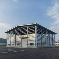 China Steel Structure Warehouse with Z or C Purlin Single Slope Roof GB Standard 1000 Sqm for sale