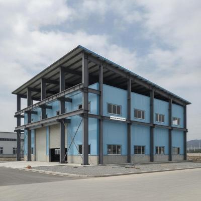 China Industrial Steel Structure Warehouse Customizable Modular Building with Z or C Purlin Single Slope Roof for sale