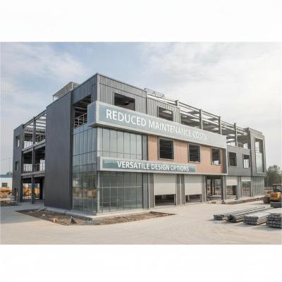 China Reduced Maintenance Costs and Versatile Design Options Commercial Steel Frame Building Ideal for Commercial Construction for sale