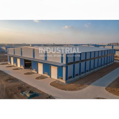 China Steel Structure Warehouse Constructed of Q235B Steel Material Industrial Steel Buildings Offering and Robust Industrial Storage Solutions for sale