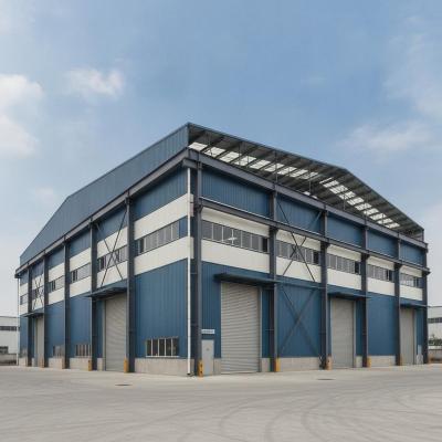 China Welded Connection Steel Structure Warehouse Equipped with Steel Panels or Sandwich Panels Walltype Offering and Storage Capacity for sale