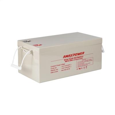 China Solar 12v 250ah Deep Cycle Gel Battery Long Life for sale