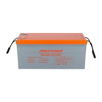 China 12v 200ah 250ah Deep Cycle Solar Battery VRLA AGM Deep Cycle Battery For Wind for sale
