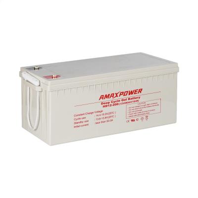 China 12v Deep Cycle Battery Lead Acid 200ah Deep Cycle Batteries For Solar System for sale