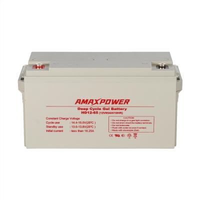 China 65A 12v Rechargeable Gel Cell Vrla Battery 65Ah For Inverter for sale