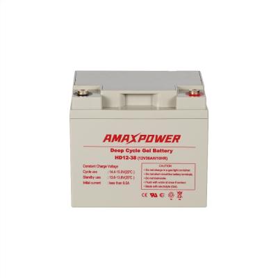 China Amaxpower China Factory OEM 12V 6V 200Ah 150Ah 100Ah 65Ah 38Ah Solar Storage UPS Power Battery for sale