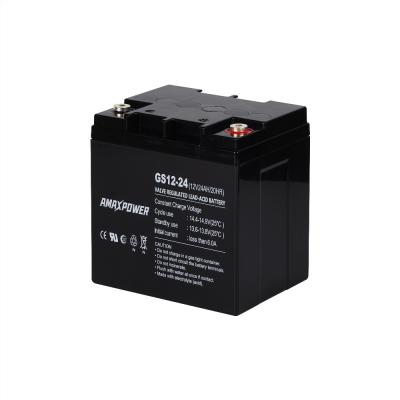 China 12V 24ah SMF VRLA Gel Rechargeable Solar Energy Storage Battery And UPS Backup Battery for sale