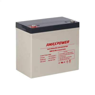 China 12 Volt 50ah 55ah 60ah Solar RLA Lead Acid Battery Deep Cycle Lithium Battery Solar for sale