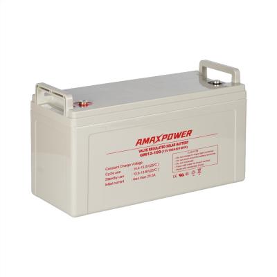 China Rechargeable Gel 12v 100ah Solar Wind Agm SLA Deep Cycle VRLA Battery for sale