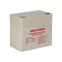 China Amaxpower AGM 12V 50ah 55ah Sla VRLA Gel Battery For UPS Power Solar System for sale