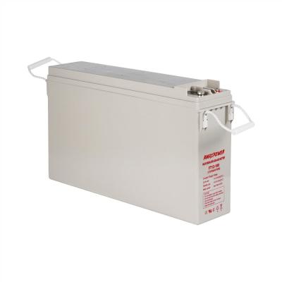 China Amaxpower 12V 55ah 120ah Slim Agm Gel Deep Cycle Solar Battery for sale