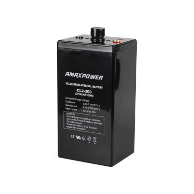 China IEC 2V 300Ah Lead Acid Battery Vrla Inverter Deep Cycle Battery for sale
