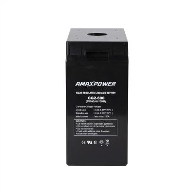 China 600A Sealed Lead Acid 2V Gel Battery Deep Cycle Truck 600Ah For UPS for sale
