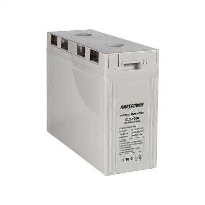 China Amaxpower 1000Ah 2V AGM Battery SMF  Sealed Lead Acid Battery Solar for sale