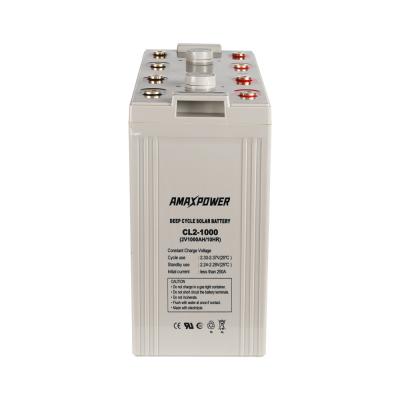 China 2V Solar Power Gel Ups Emergency Power Supply Backup Battery 1000Ah for sale