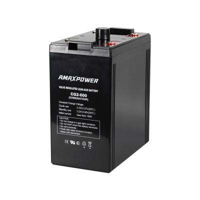 China 2V AGM Battery 600Ah Vrla Agm Deep Cycle Battery For Solar UPS for sale