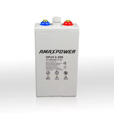 China OPzV Tubular Solar Power Storage Battery 2v 200ah Deep Cycle Gel for sale