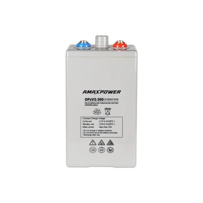 China Amaxpower 2V 300ah Opzv Battery Gel Deep Cycle Marine Battery For Solar for sale