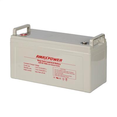China Solar Gel 12v Battery 120ah Deep Cycle Lead Acid Battery For Marine Solar for sale