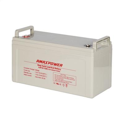 China Solar Panel Vrla 12v 120ah Deep Cycle AGM Battery Maintenance Free 12A for sale