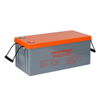 China 12V 250Ah Silver UPS Backup Battery Wind System 200ah Deep Cycle Gel Battery for sale