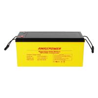 China FCC Solar 12V 200ah VRLA Agm Deep Cycle Solar Battery Lead Acid Rechargeable for sale