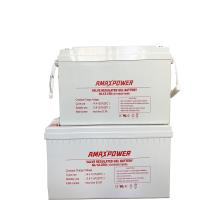 China 12v 150ah/200ah VRLA Gel Battery For Solar UPS Emergency Lighting Amaxpower for sale