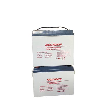China Amaxpower VRLA AGM Battery 12v 65ah/75ah/90ah/100ah For UPS / Electric Power for sale