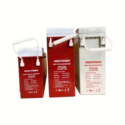 China Amaxpower Deep Cycle GEL Lead Acid Battery 12V 150Ah AGM Battery for sale