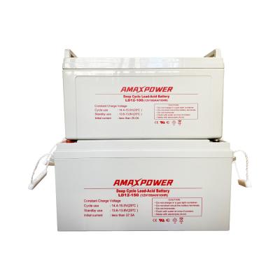 China Cuctomized Sealed VRLA Deep Cycle AGM Battery 12V 100Ah For Solar / UPS Battery OEM ODM for sale