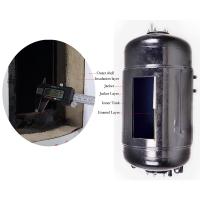 China Dia 500mm Jacket Heat Exchange Solar Powered Enameling Hot Water Cylinder Vertical Solar Powered Water Tank for sale