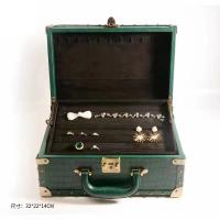 China LV Style All-in-One Jewelry Storage Display Tray Box 32x22x14cm Velvet for sale
