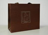 China Custom Satin Laminated Paper Gift Bags with Silk Handle 250gsm for Jewelry Packaging for sale