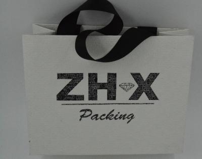 China Custom Recyclable Square Jewelry Paper Bags Antique Style with Logo Printing 1000pcs MOQ for sale