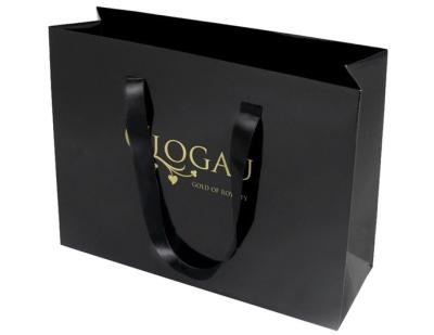 China Matte Leatherette Paper Jewelry Bag with Silk Ribbon Custom Size 1000 pcs MOQ for sale