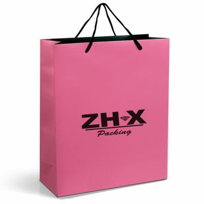 China Glitter UV Glossy Lamination C2S Paper Jewelry Pouch Bags 200-250g Custom Size for sale