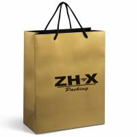 China Custom Jewelry Paper Bags 200-250g C1S Art Paper with Foil Stamping for Ornaments Packaging for sale