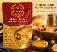 China SHU LA XIAN Golden Broth Hot Pot Soup Base - Authentic Chinese Flavor with Rich & Smooth Texture for Restaurant Quality Hot Pot for sale