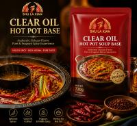 China SHU LA XIAN Clear Oil Hot Pot Soup Base with Authentic Sichuan Taste, Clear Oil Formula, and Fragrant Balanced Spiciness for sale