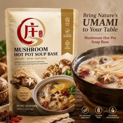 China Premium Mushroom Hot Pot Soup Base with Rich Umami Flavor, Easy to Prepare and Versatile Use for Authentic Asian Cuisine for sale