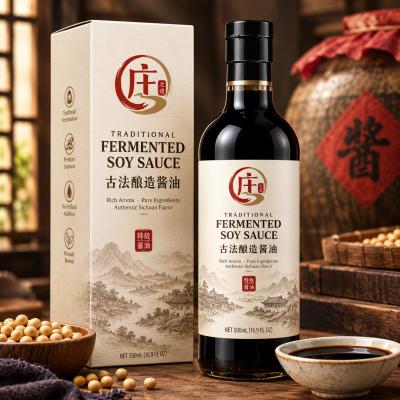 China Traditional Fermented Soy Sauce with Rich Aroma and Authentic Chinese Flavor for Versatile Seasoning for sale