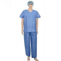 China Disposable medical nurse pajamas patient's shirts and pants scrub suit patient gown for sale